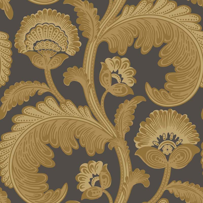 Flocked Metallic Wallpaper
