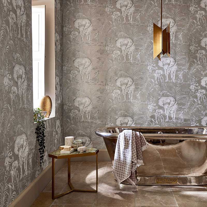 Harlequin Kinabalu Silver Wallpaper 40% Off | Samples Harlequin Kinabalu Silver Wallpaper 40% Off | Samples
