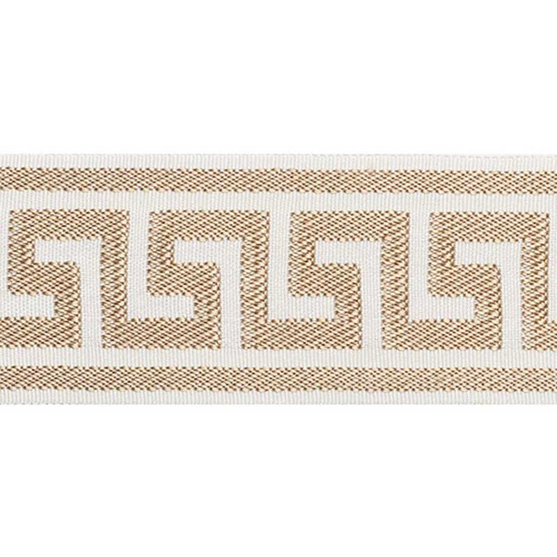Schumacher Etienne Silk Greek Key Wide Sand | Samples